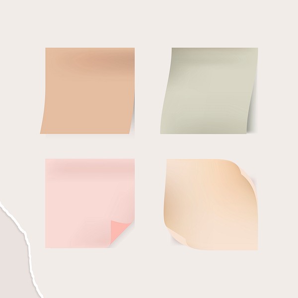 Earth tone sticky note collection | Premium PSD - rawpixel