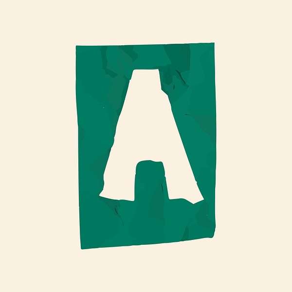 letter paper cut alphabet typography | Premium Vector - rawpixel