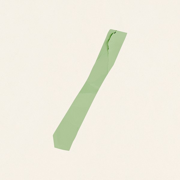 Green slash symbol paper cut | Free PSD - rawpixel