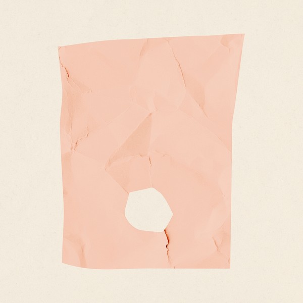 Pink paper cut symbol psd | Premium PSD - rawpixel