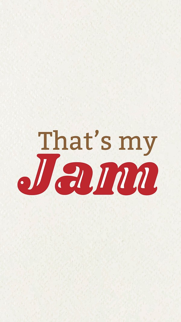 Text That's my Jam retro | Free Photo - rawpixel