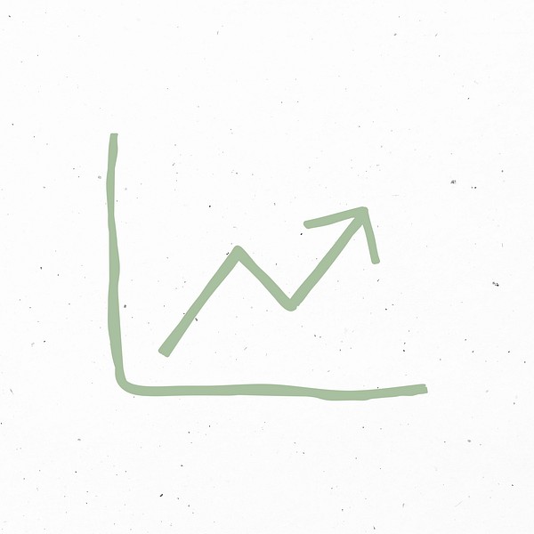 Green rising arrow psd business | Premium PSD - rawpixel