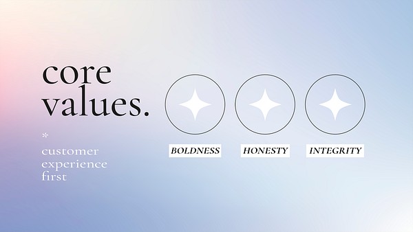 Core values business presentation psd | Premium PSD Template - rawpixel