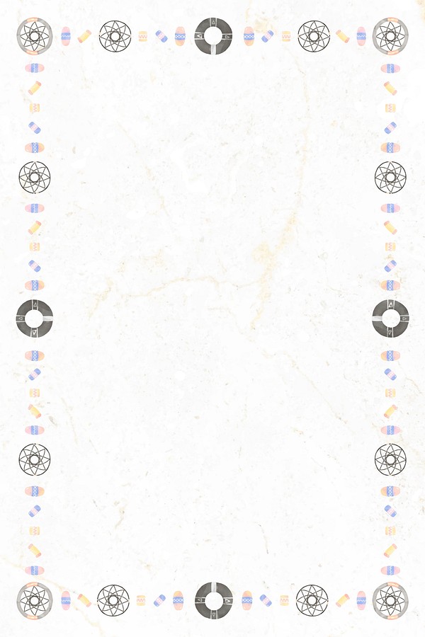 Rectangular Boho border vector frame | Premium Vector - rawpixel