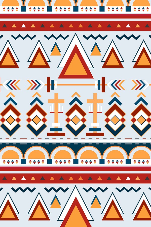 Tribal pattern background, seamless ethnic | Free Vector - rawpixel