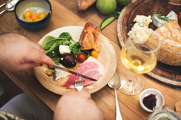 Man having cold cuts and | Premium Photo - rawpixel