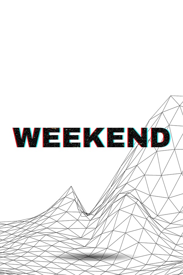 WEEKEND typography wavy background | Free Photo - rawpixel