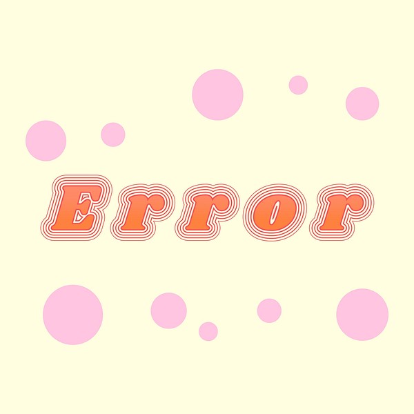 Error retro font typography vector | Premium Vector - rawpixel