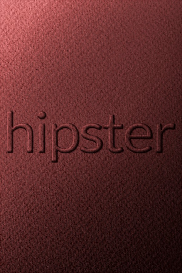 Hipster word emboss typography paper | Free Photo - rawpixel