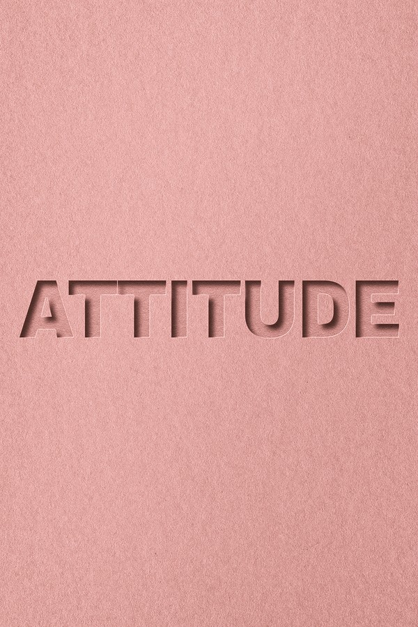 Attitude paper cut font typography | Free Photo - rawpixel