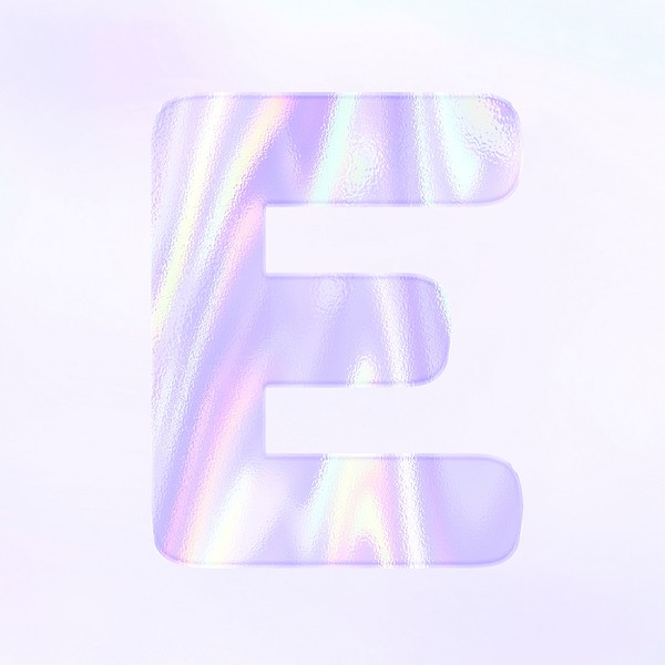 Letter E psd sticker shiny | Premium PSD - rawpixel