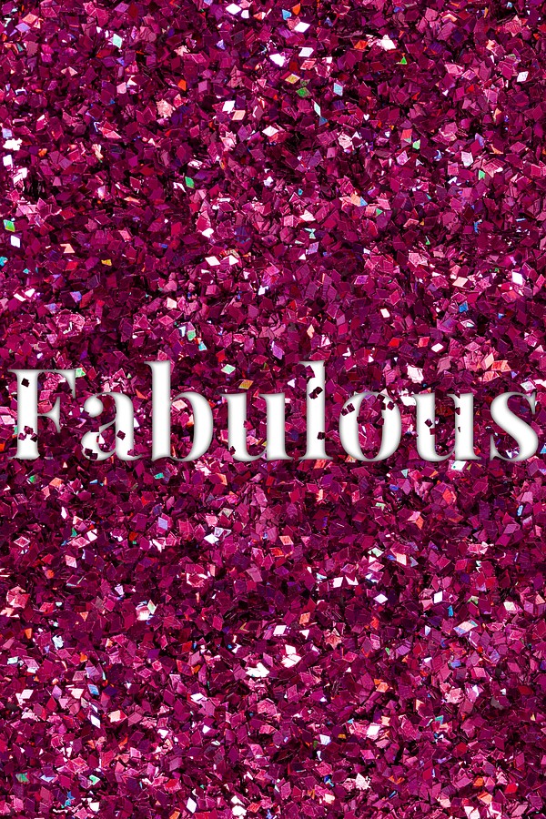 Fabulous glittery slang typography word | Free Photo - rawpixel