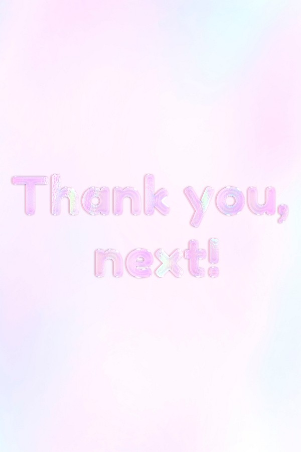 Thank you, next text holographic | Free Photo - rawpixel