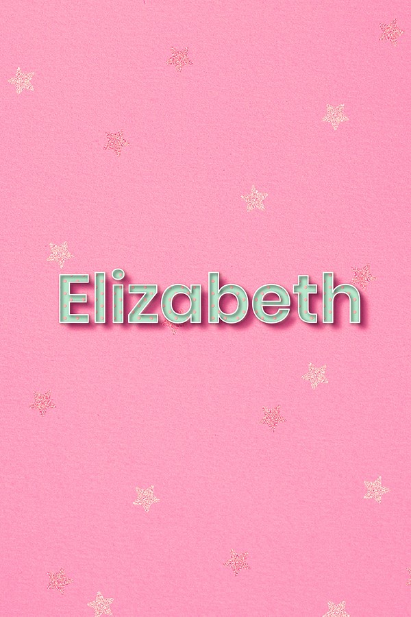 Elizabeth polka dot typography word | Free Photo - rawpixel
