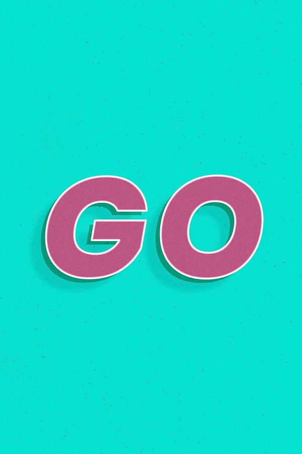 Go retro typography word art | Free Photo - rawpixel