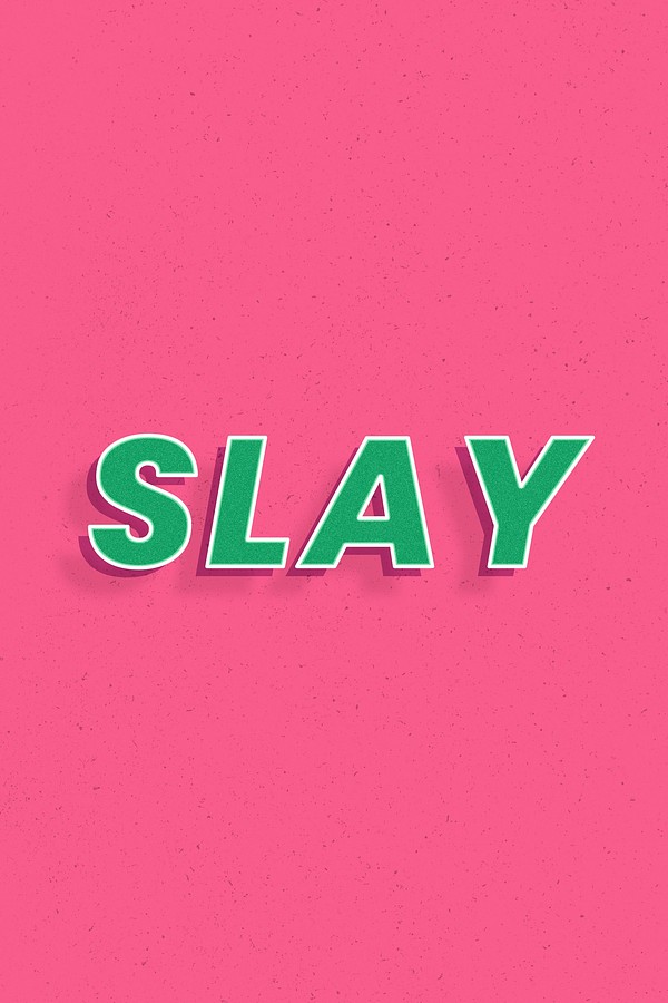 Retro slay word bold text | Free Photo - rawpixel