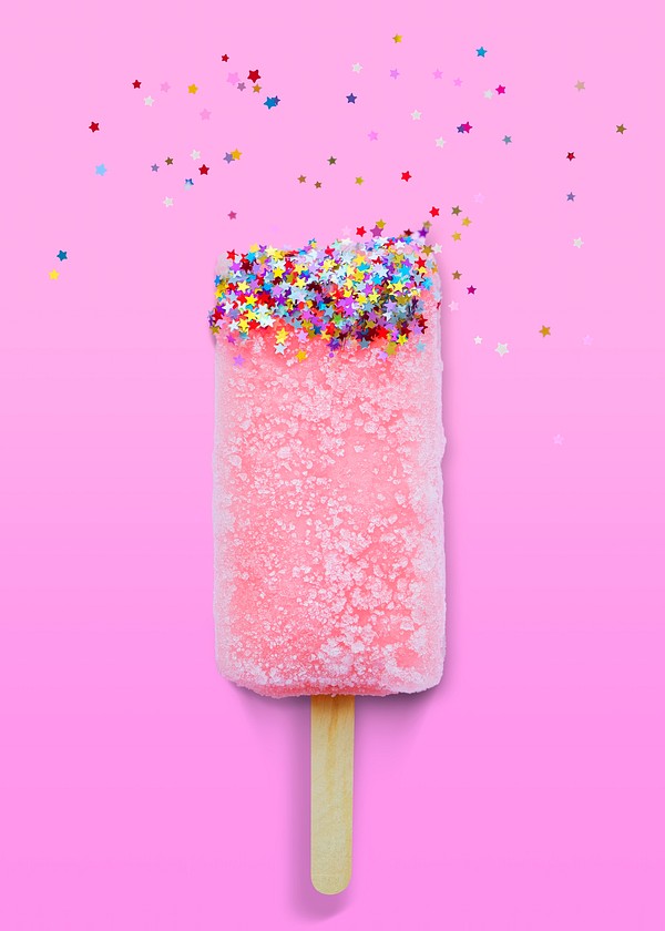 Pink ice pop, summer food | Free Photo - rawpixel