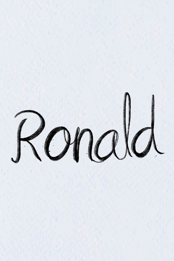 Vector hand drawn Ronald font | Free Vector - rawpixel