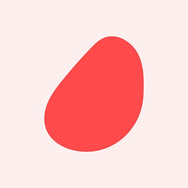 Red oval shape abstract style | Free Photo Illustration - rawpixel