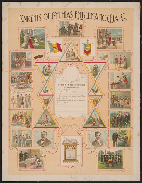 Knights of Pythias emblematic chart | Free Photo - rawpixel