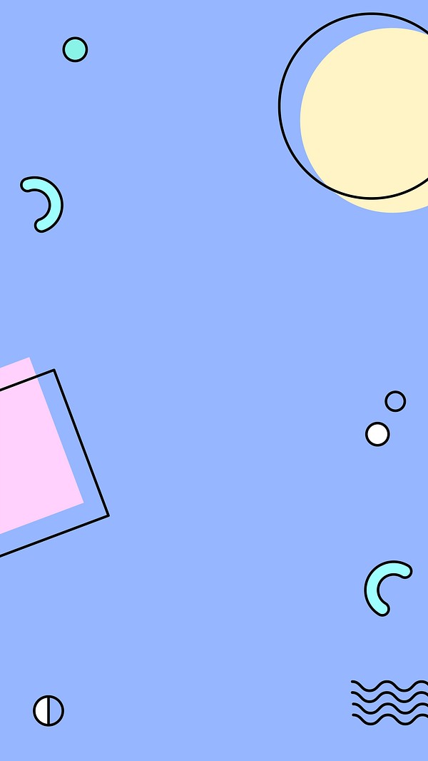 Funky memphis border mobile wallpaper, | Premium Photo - rawpixel