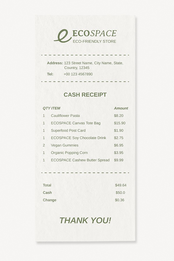 Shop check mockup, editable design | Premium PSD Mockup - rawpixel