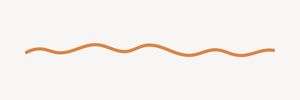Squiggle divider, brown doodle line | Premium Vector - rawpixel