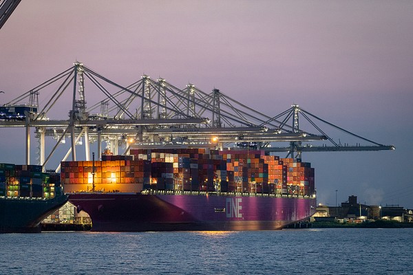 Containers are lifted container ship | Free Photo - rawpixel