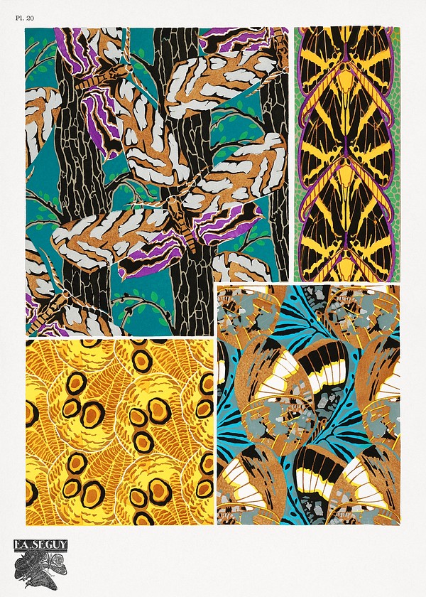 E.A. Séguy's vintage butterflies pattern | Free Photo Illustration ...