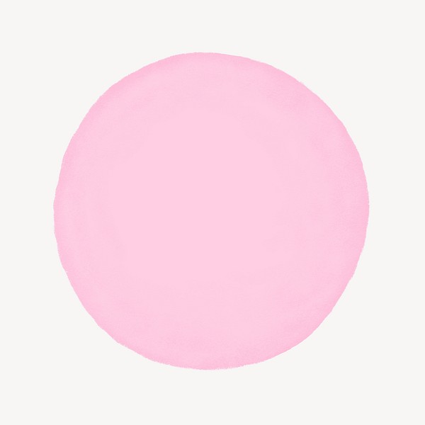 Pink circle badge, geometric shape | Premium Photo Illustration - rawpixel