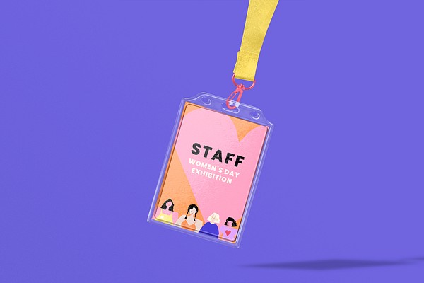 ID card tag mockup, office | Premium PSD Mockup - rawpixel
