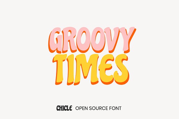 Chicle open source font Sudtipos | Free Font Add-on - rawpixel