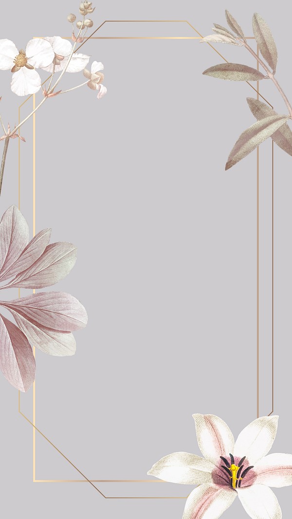 Elegant gray flower iPhone wallpaper | Premium Photo Illustration ...