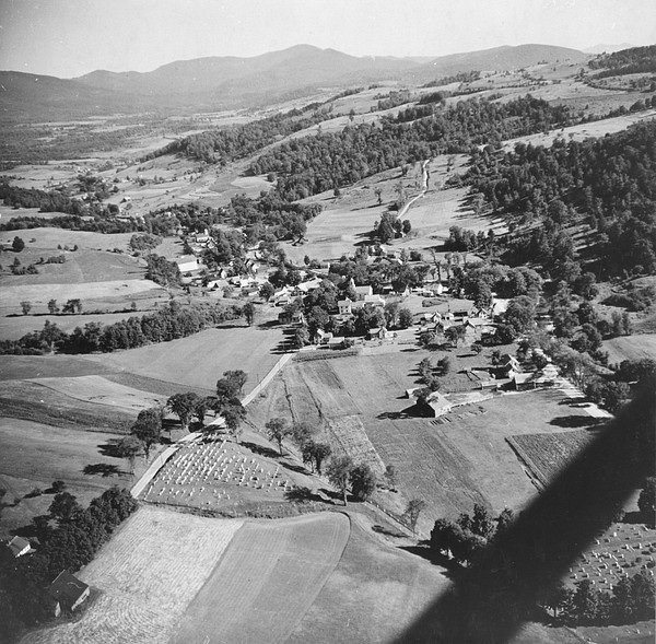 Aerial view. Cemetery and town. | Free Photo - rawpixel