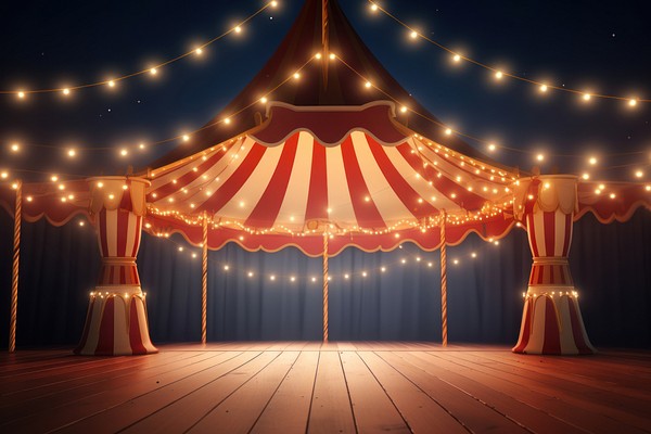 Circus lighting tent architecture design | Premium Photo Illustration ...