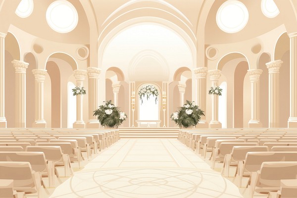 L white wedding church architecture | Premium Photo Illustration - rawpixel