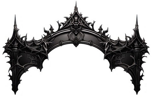 Black classic gothic architectural decorative | Premium Photo ...