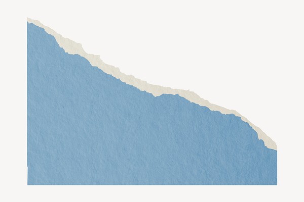 Blue ripped paper isolated clip | Free Photo - rawpixel