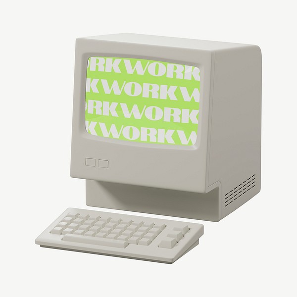 Y2K computer collage element psd | Premium PSD - rawpixel