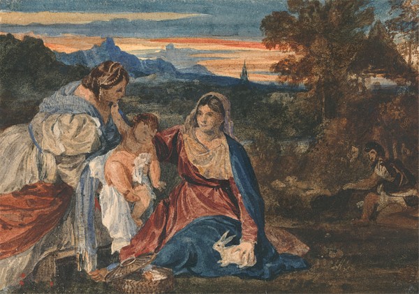 Madonna with a Rabbit | Free Photo - rawpixel