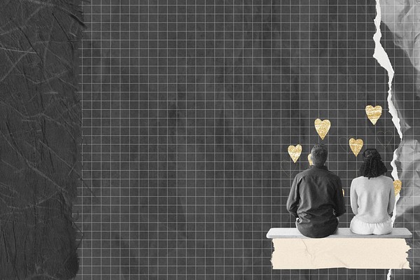 Couple aesthetic background, ripped paper | Premium Photo - rawpixel