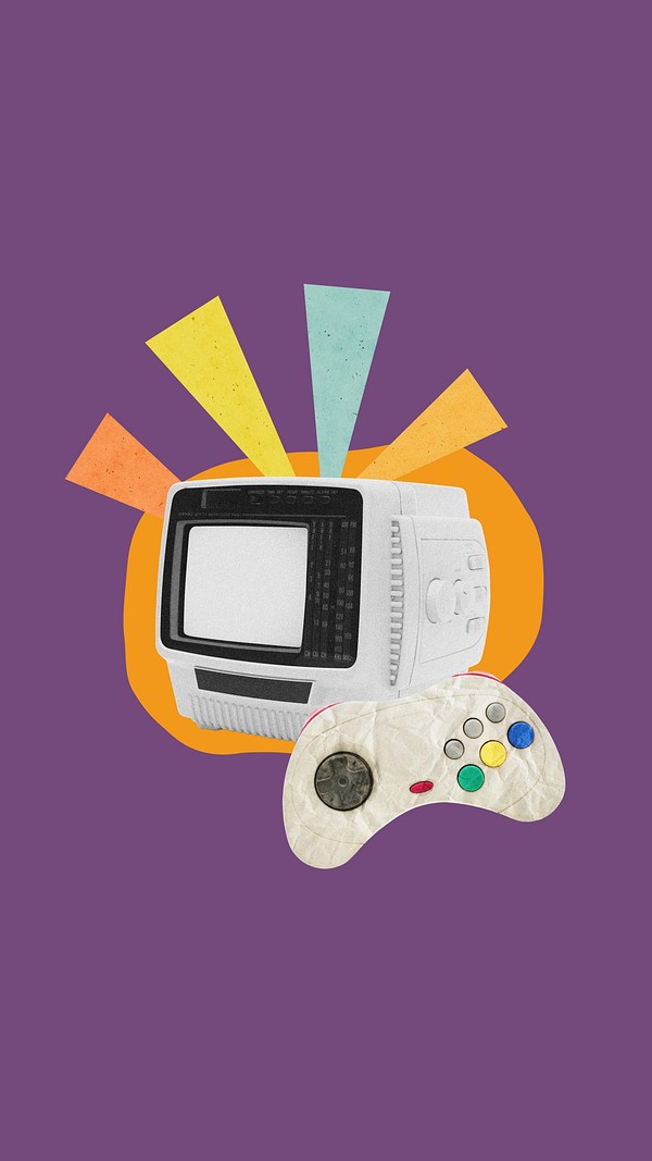 Gaming entertainment collage mobile wallpaper | Premium Photo - rawpixel