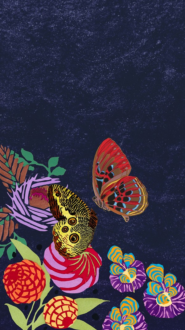 E.A. Séguy's butterfly mobile wallpaper, | Premium Photo - rawpixel