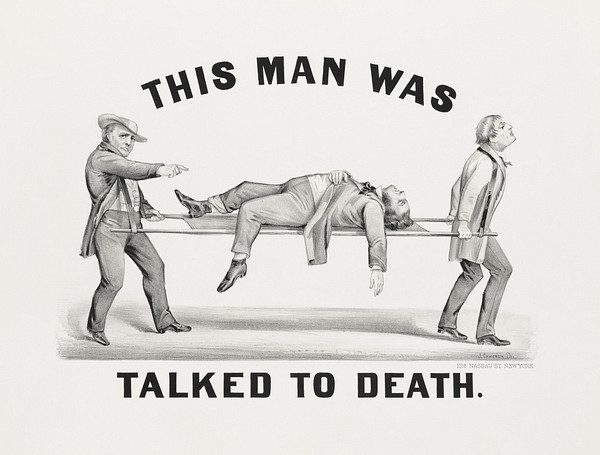 This man was talked death | Free Photo Illustration - rawpixel