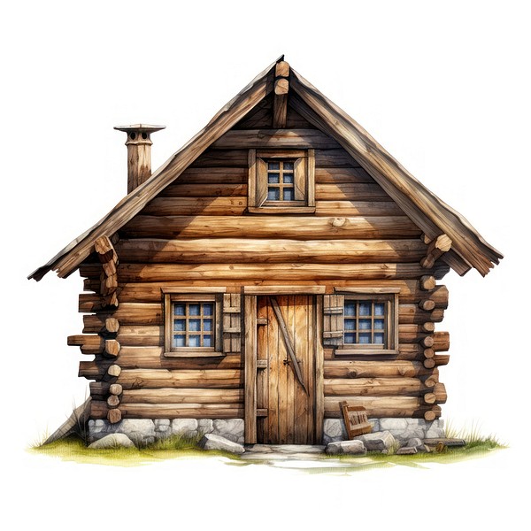 Wooden cabin architecture building house. | Free Photo Illustration ...