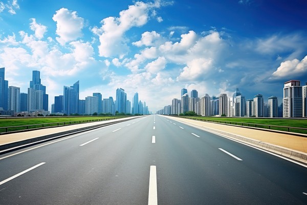 Big city road sky architecture. | Free Photo - rawpixel