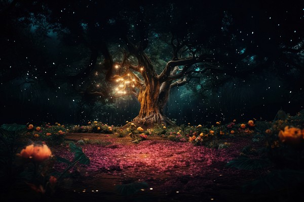 Night tree outdoors nature. | Premium Photo - rawpixel