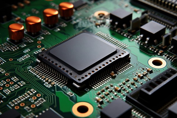 Electronics computer microcontroller circuit board. | Premium Photo ...
