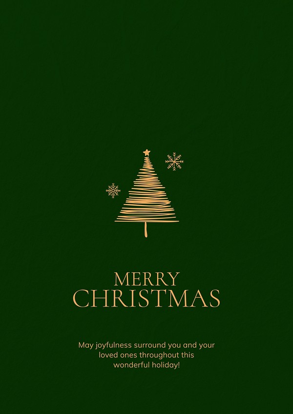 Merry Christmas poster template | Free Photo - rawpixel