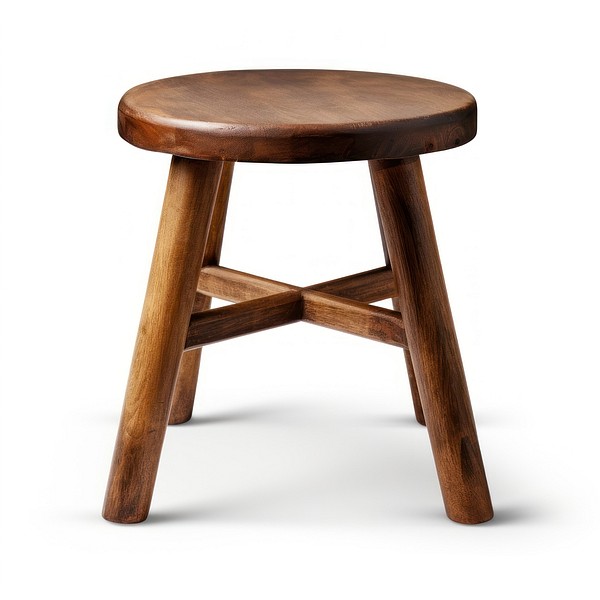 Wooden round stool chair furniture | Free Photo - rawpixel